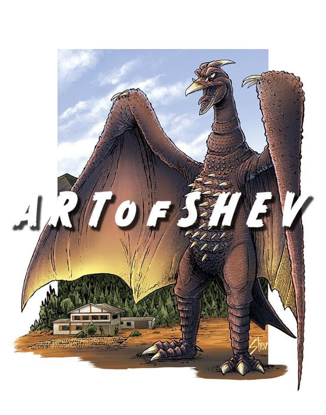 Rodan 1964 Print Poster - Etsy