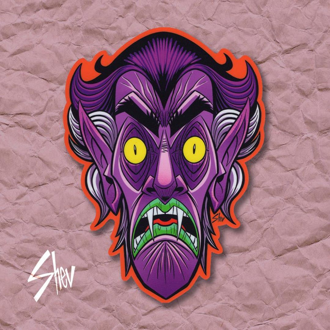 Dracula Vinyl Sticker - Etsy
