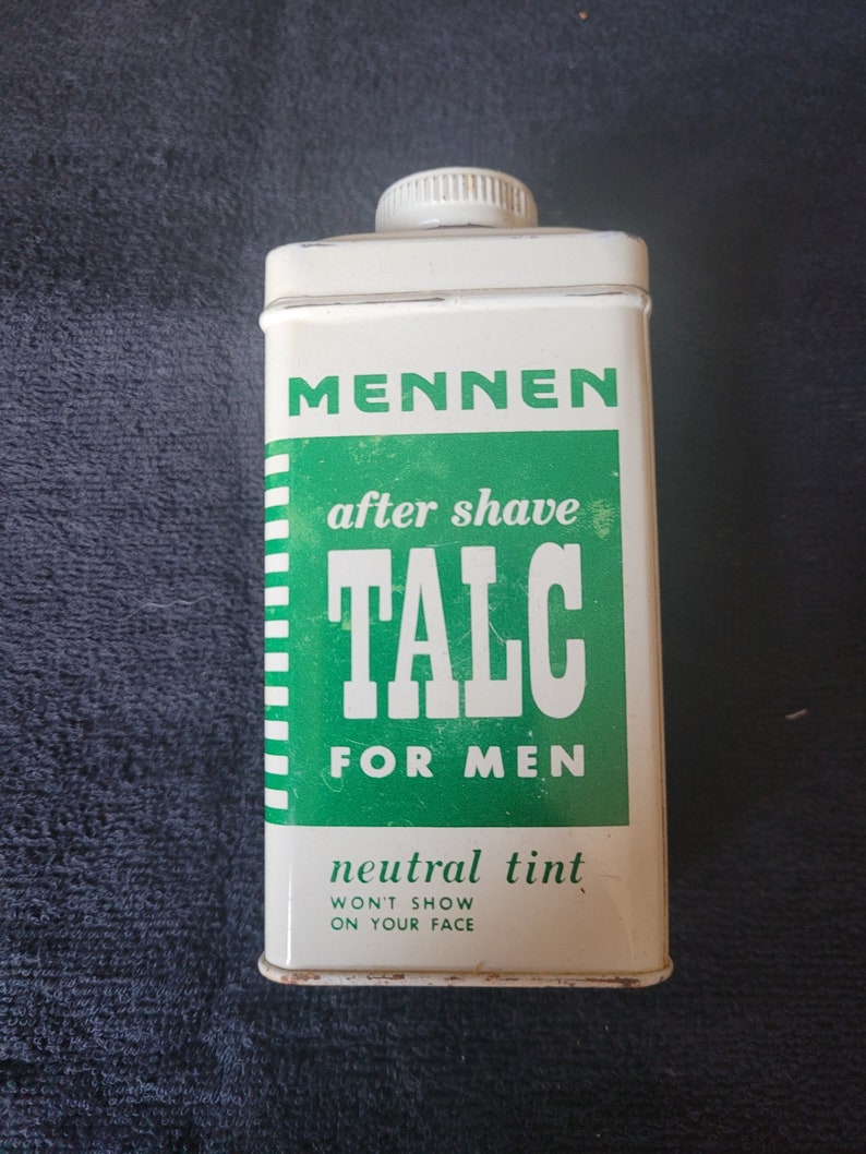 Vintage Mennen After Shave Talc for Men Tin Can - Etsy