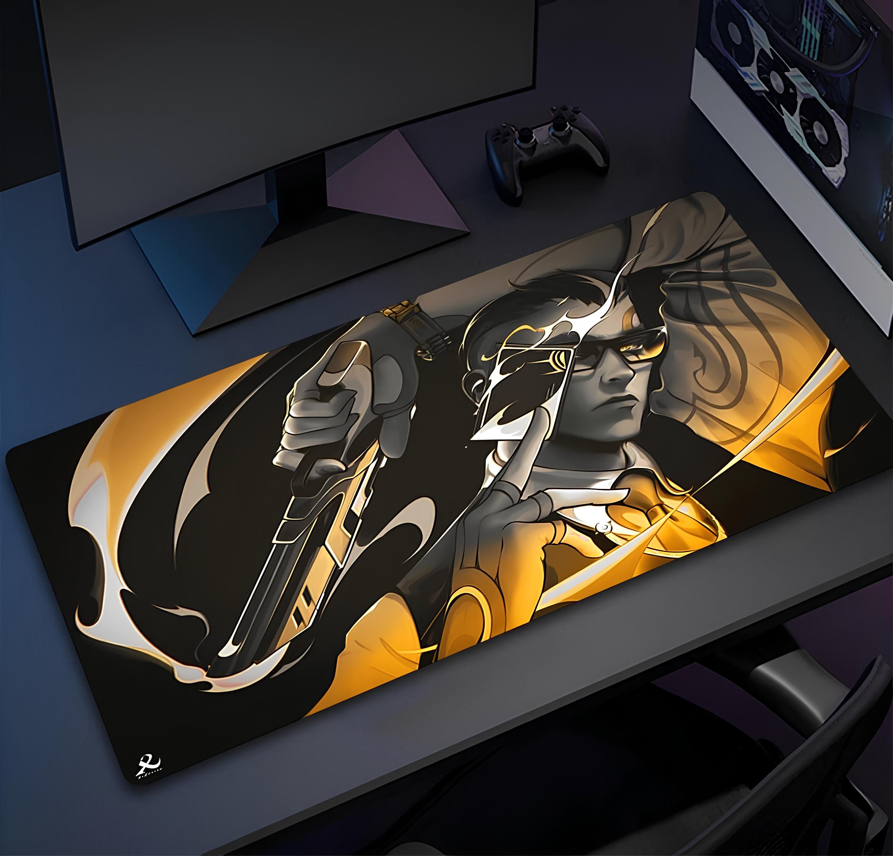 Valorant Mousepad ,valorant Characters Desk Mat ,jett , Omen , Gekko ...