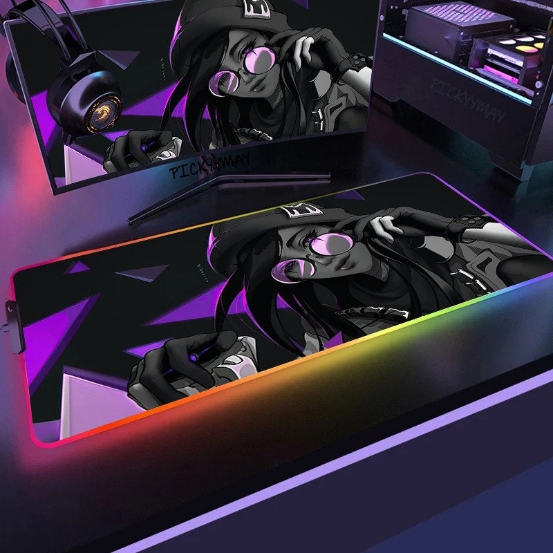 Valorant RGB Mousepad , Valorant Characters Desk Mat ,jett , Omen ...