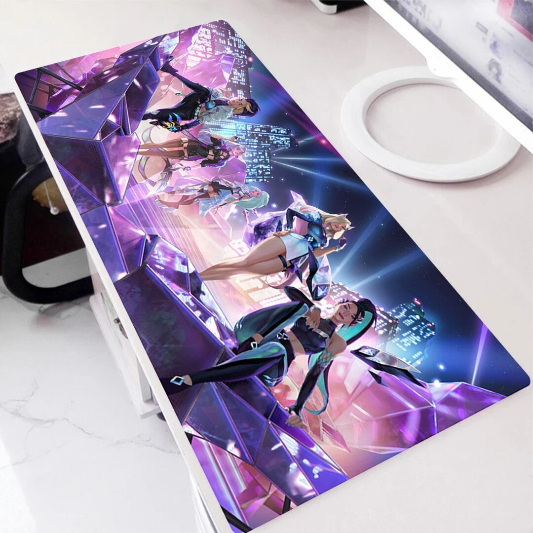 League of Legends Mousepad , LOL KDA Desk Mat ,ahri, Akali, Evelynn, Kai'sa, Gaming Mouse Pad ...