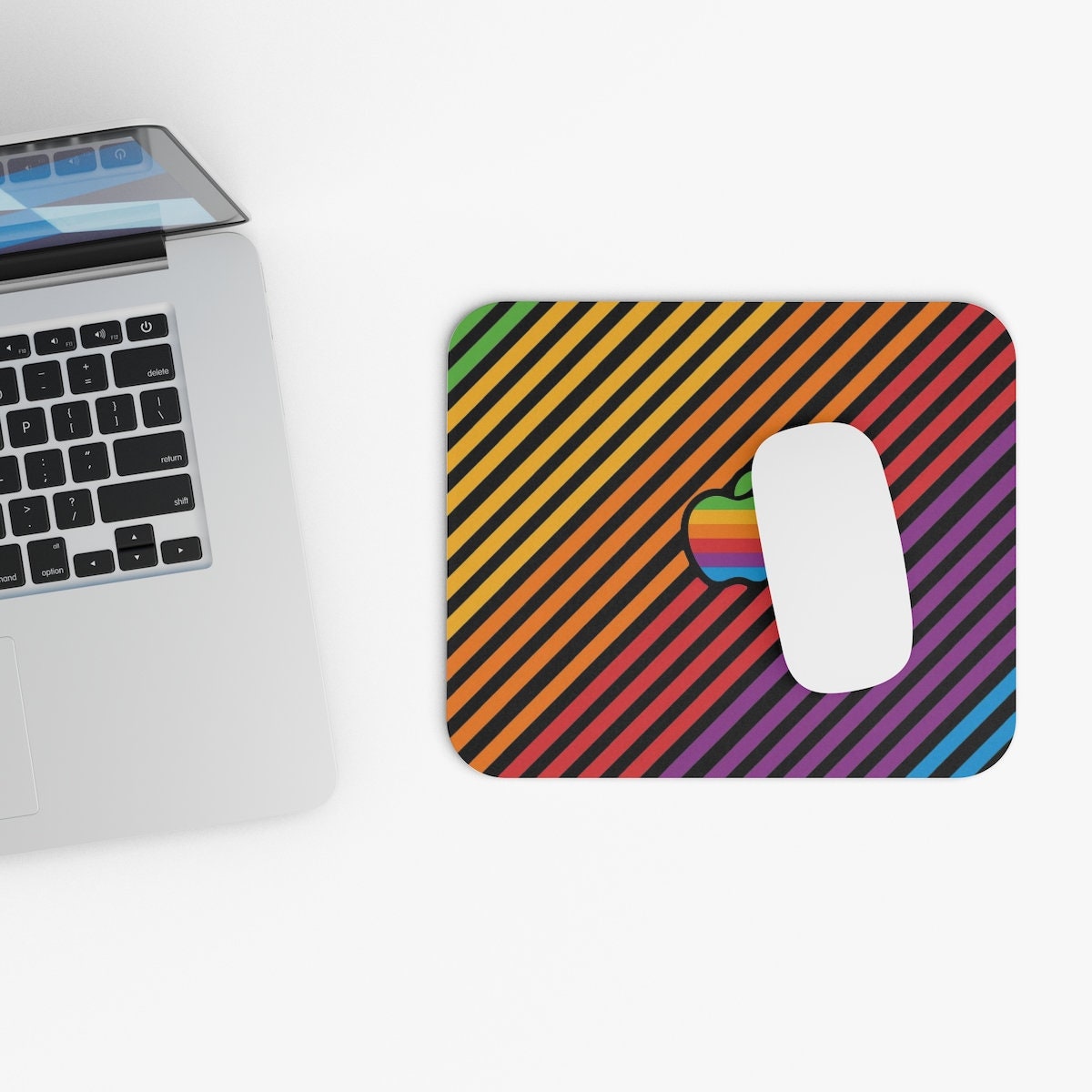 Apple Logo Think Different Mouse Pad ,apple Desk Mat ,customized ...