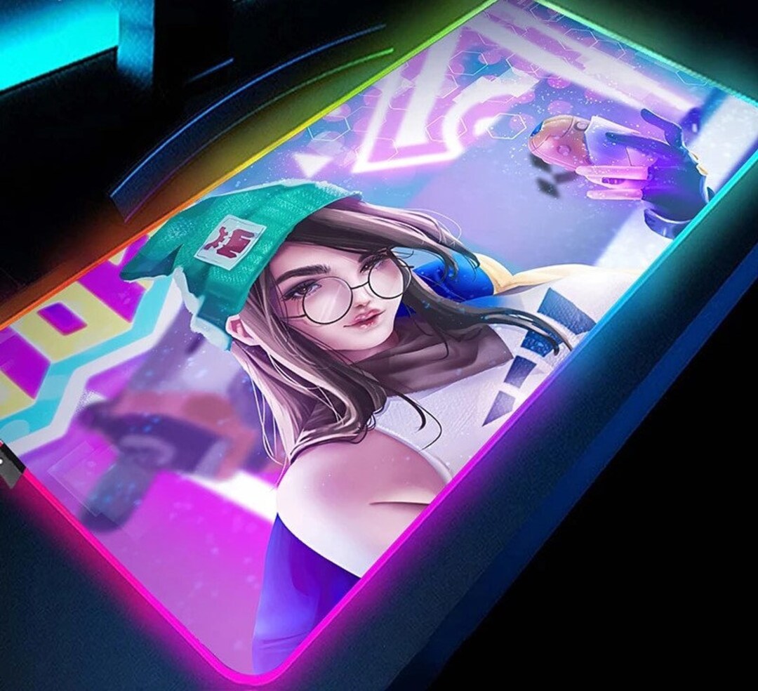 Valorant RGB Mousepad , Valorant Characters Desk Mat ,jett , Omen , Gekko, Raze, Sova ,reyna ...