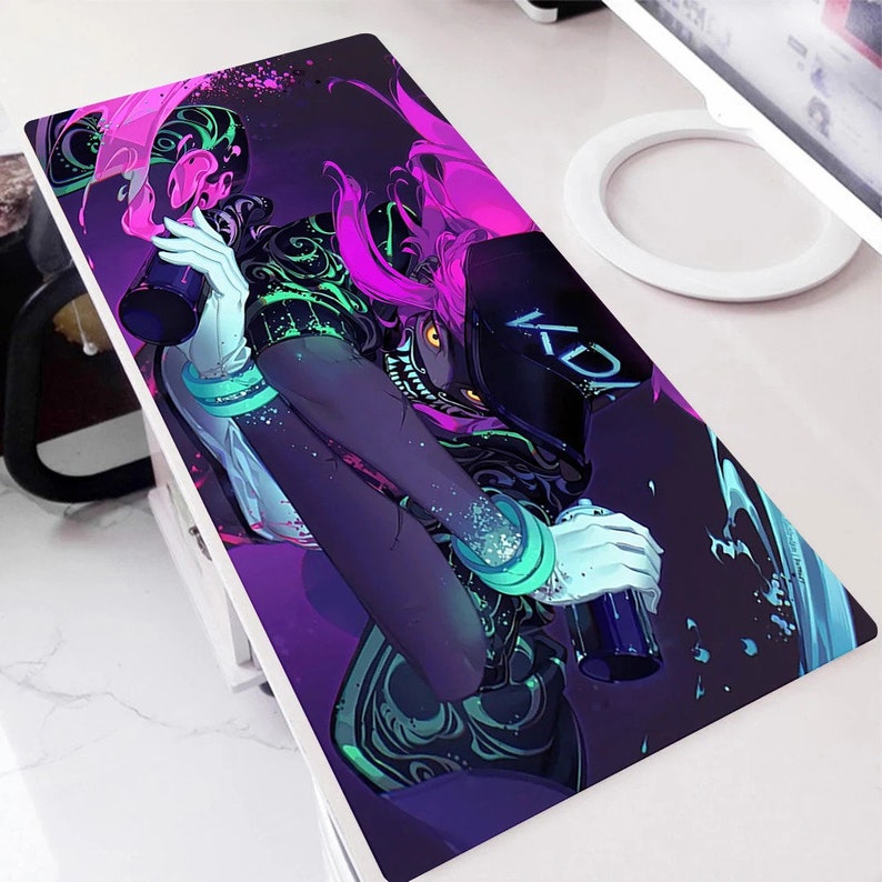 League of Legends Mousepad , LOL KDA Desk Mat ,ahri, Akali, Evelynn ...