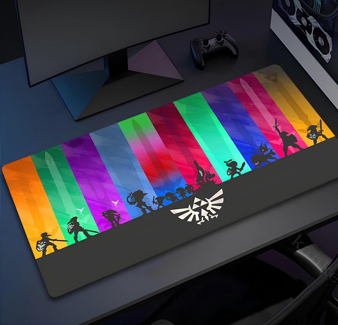 The Legend of Zelda Mousepad ,zelda Characters Desk Mat , Link Mousepad ...