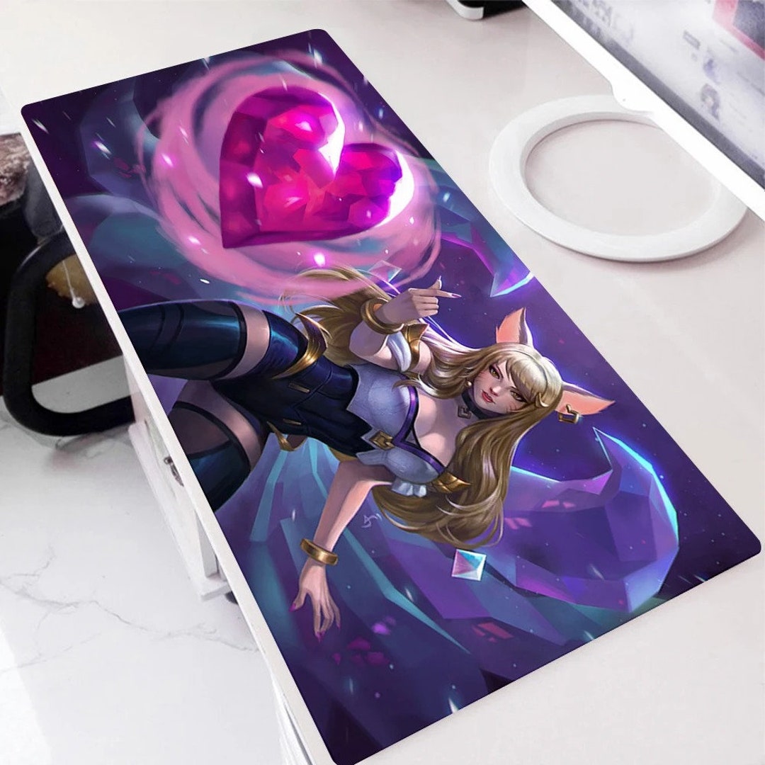 League of Legends Mousepad , LOL KDA Desk Mat ,ahri, Akali, Evelynn, Kai'sa, Gaming Mouse Pad ...