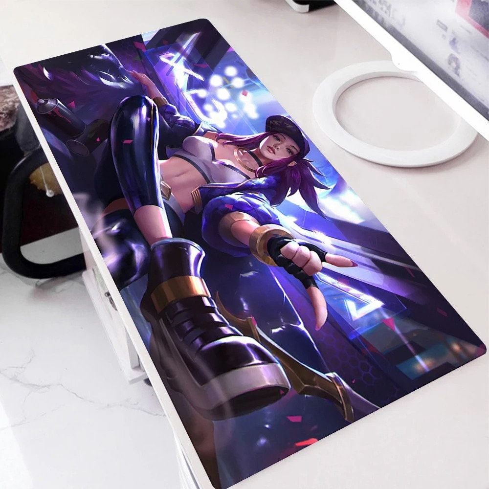 League of Legends Mousepad , LOL KDA Desk Mat ,ahri, Akali, Evelynn, Kai'sa, Gaming Mouse Pad ...