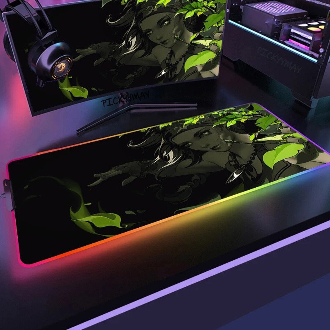 Valorant RGB Mousepad , Valorant Characters Desk Mat ,jett , Omen ...