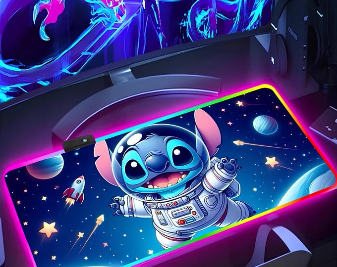 Lilo & Stitch - Disney Movies Mousepad, Gaming Desk Mat RGB LED, Lilo ...