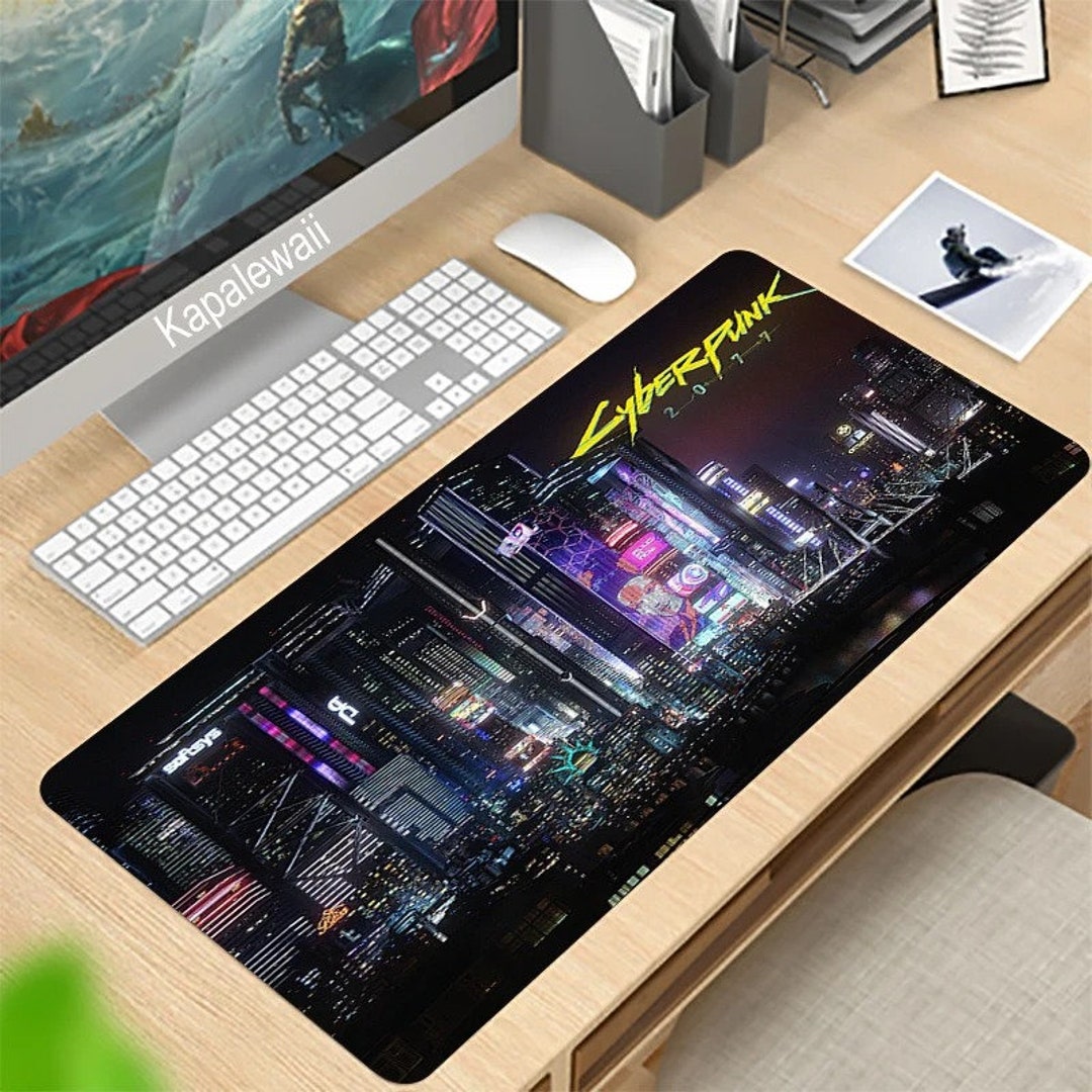 Cyberpunk 2077 Mousepad: Stitched Edge Gaming Desk Mat - Etsy