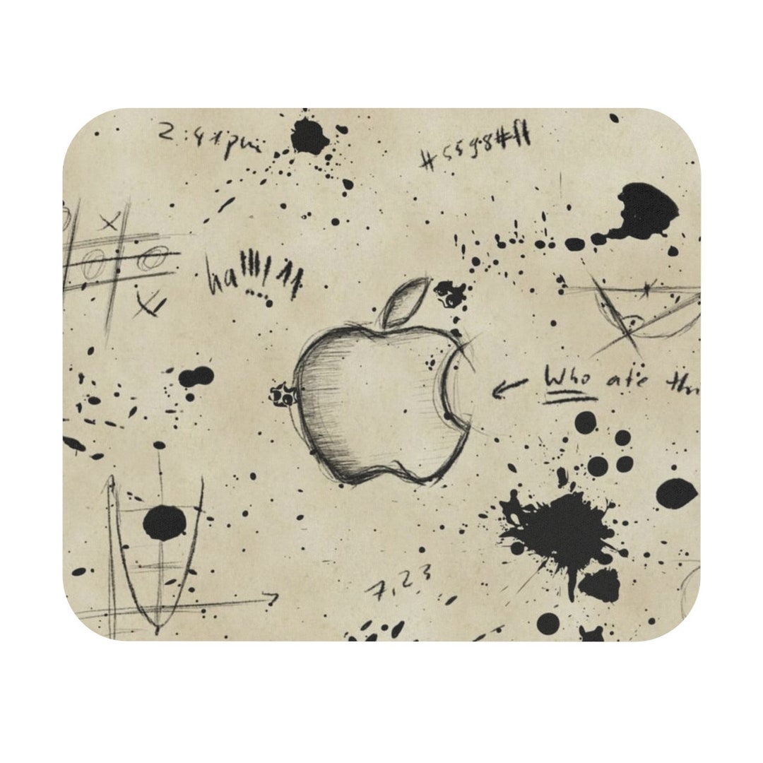 Apple Logo Think Different Mouse Pad ,apple Desk Mat ,customized ...