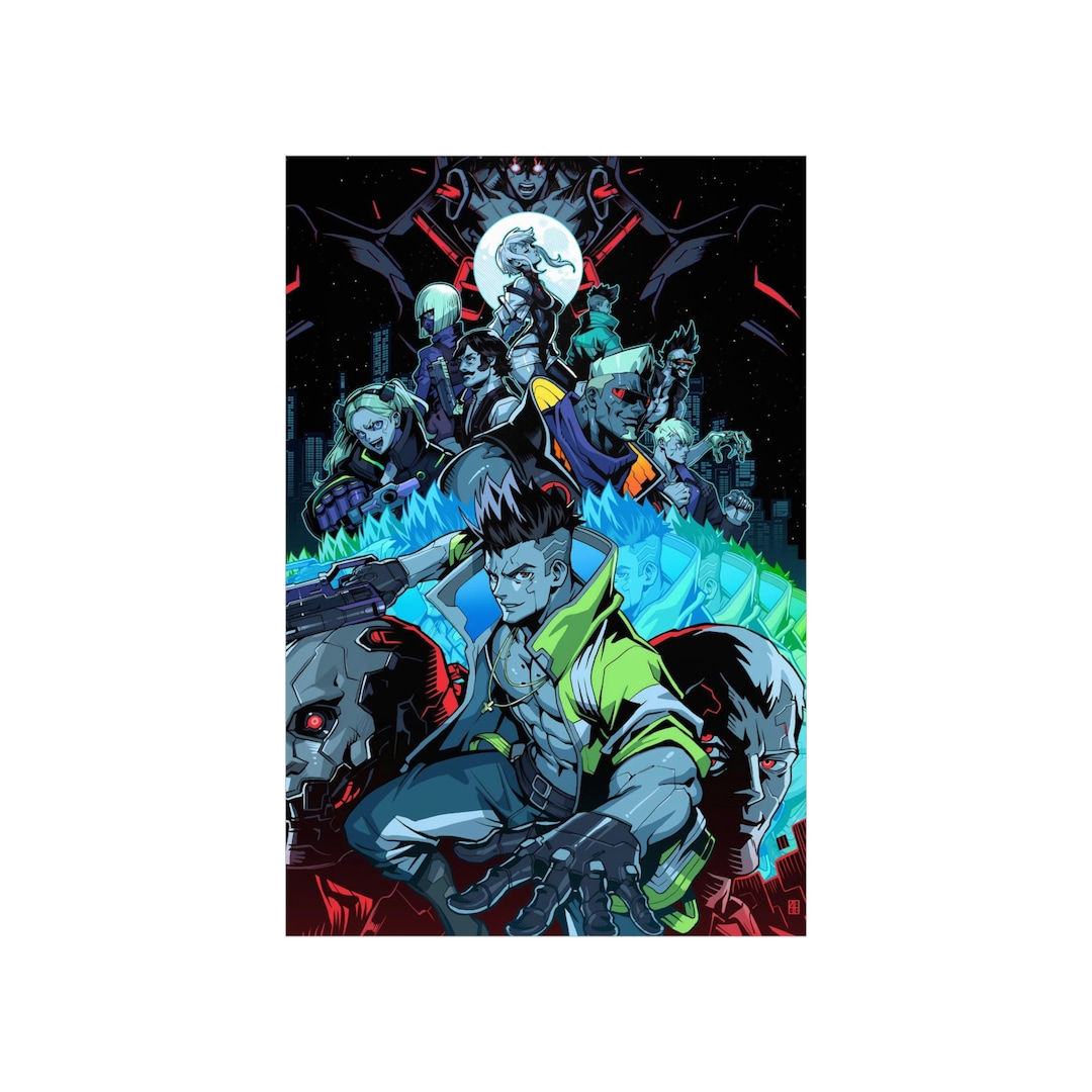 Cyberpunk Digital Poster, Cyberpunk Edgerunners Print, Video Game ...