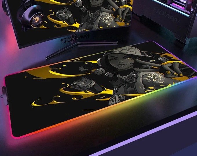 Valorant RGB Mousepad , Valorant Characters Desk Mat ,jett , Omen ...