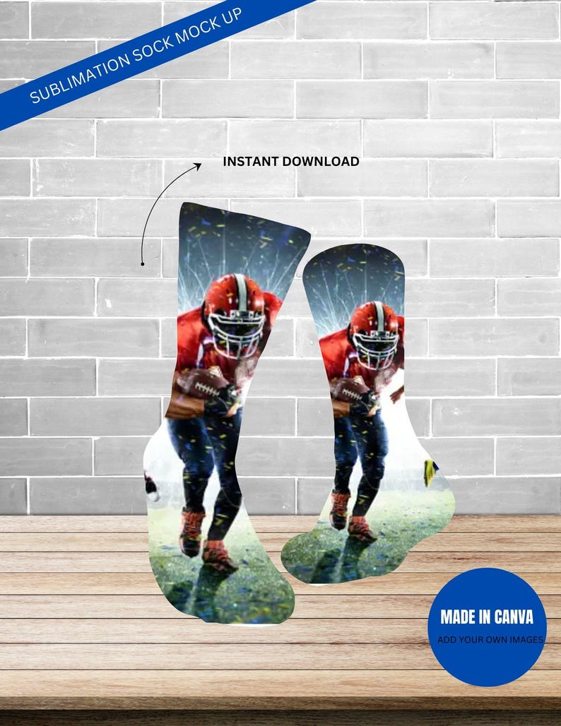 Sublimation Sock Mock Up - Etsy