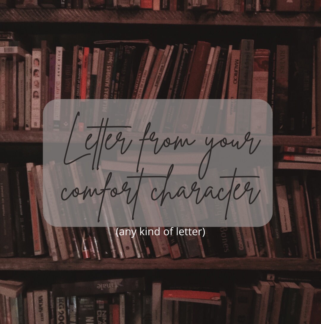 Custom Letter From Your Comfort Character - Etsy