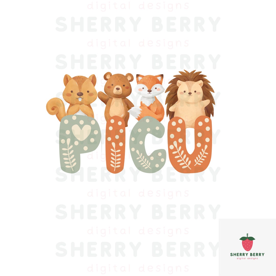 PICU Nurse Animals Png Svg Cute Pediatric Intensive Care Unit Svg ...