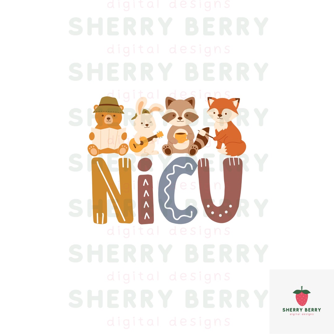 NICU Nurse Animals Png Svg Cute Neonatal Intensive Care Unit Svg ...