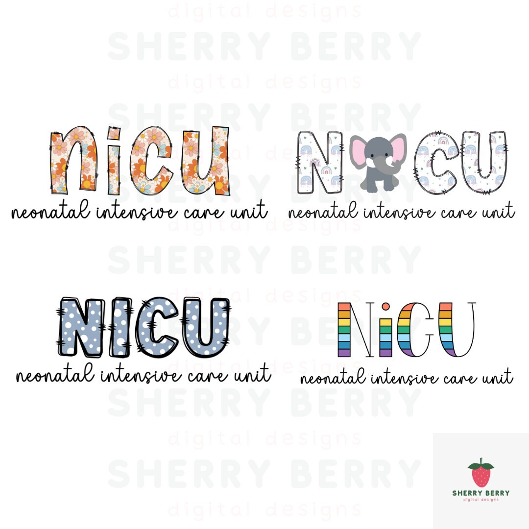 NICU Nurse Svg Bundle, Neonatal Intensive Care Unit Svg, Neonatal ICU ...