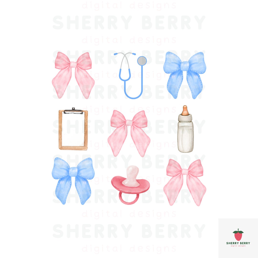 NICU Nurse Png Svg Coquette Neonatal Intensive Care Unit Svg Cute ...