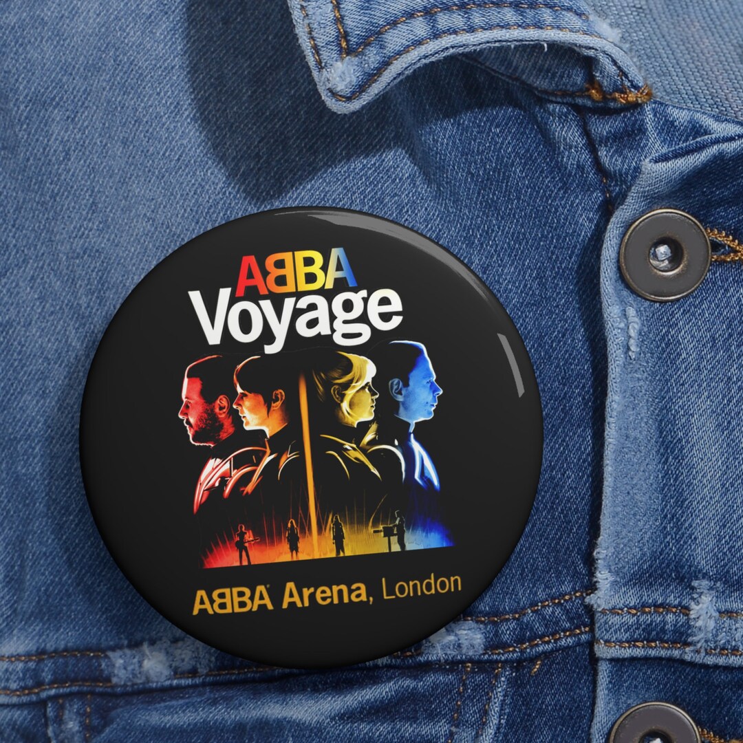 ABBA Voyage Pin Badge Neon Side Profile - Etsy
