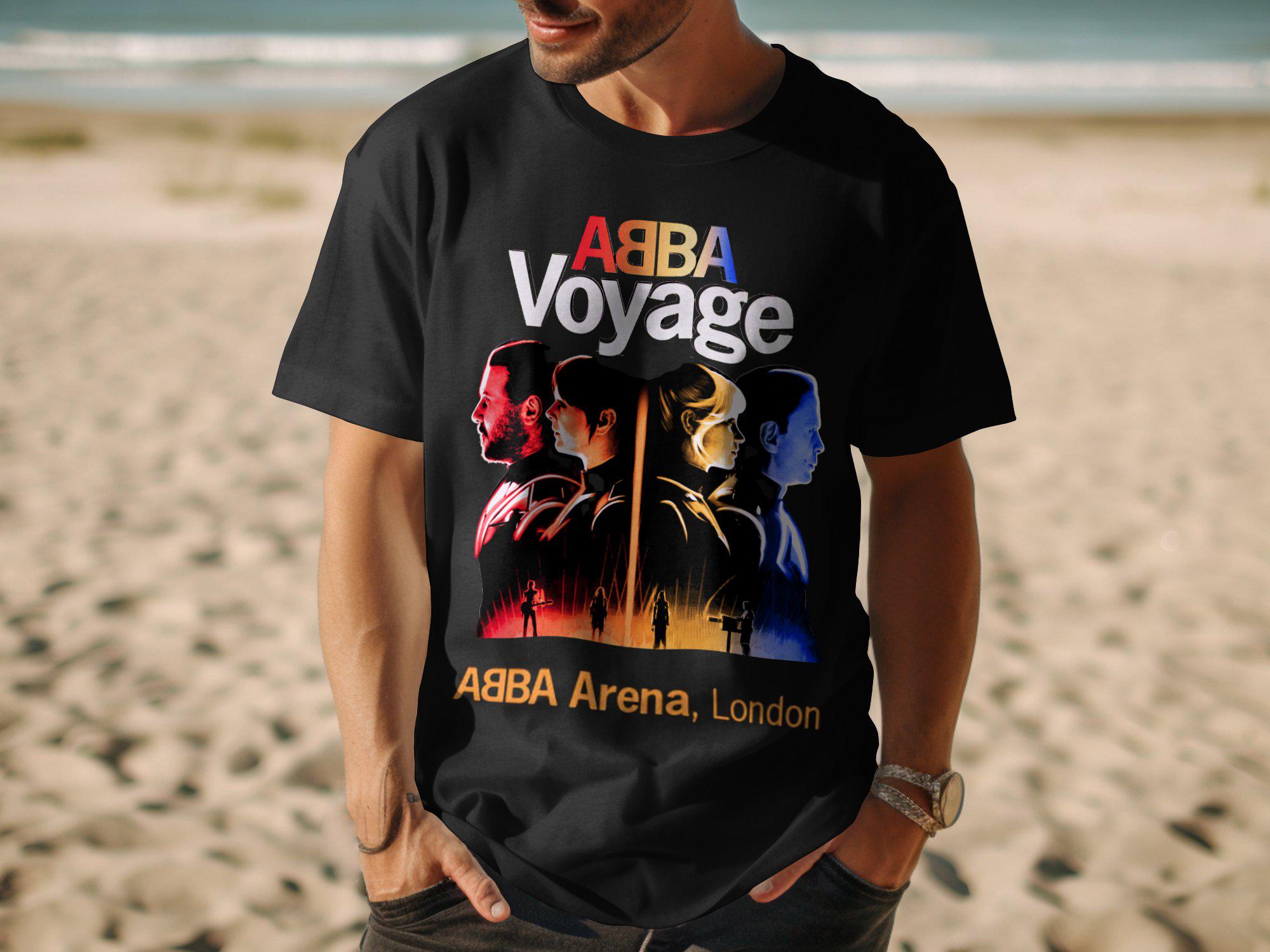 ABBA Concert Black Back 2 Back T-shirt, Retro Music Tee, ABBA Arena ...
