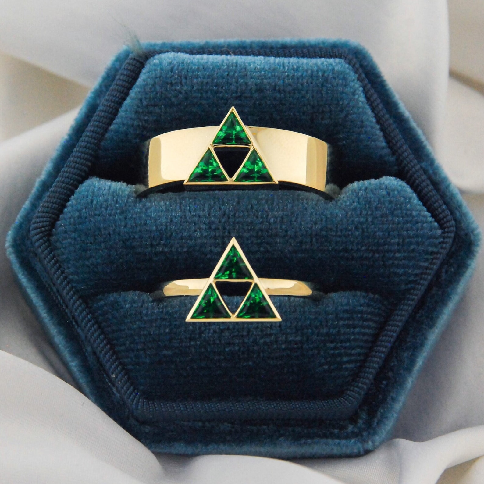 Tri-force Ring, Legend of Zelda, His/her, Matching Rings - Etsy