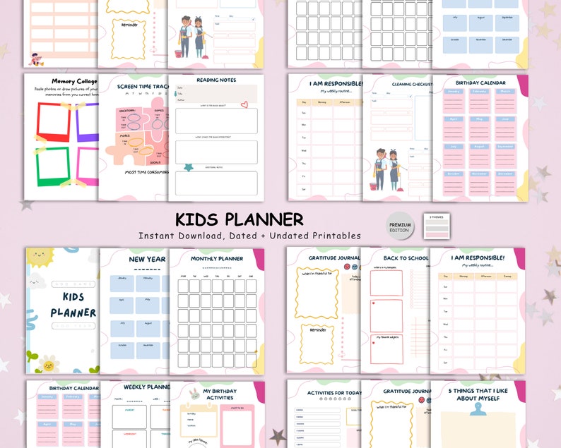 Planner for Kids | Printable | Best Digital Planner | Kids Daily ...