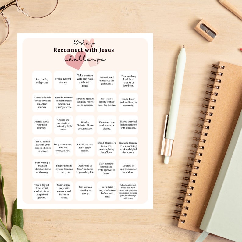 Reconnect With Jesus 30-day Challenge. - Etsy