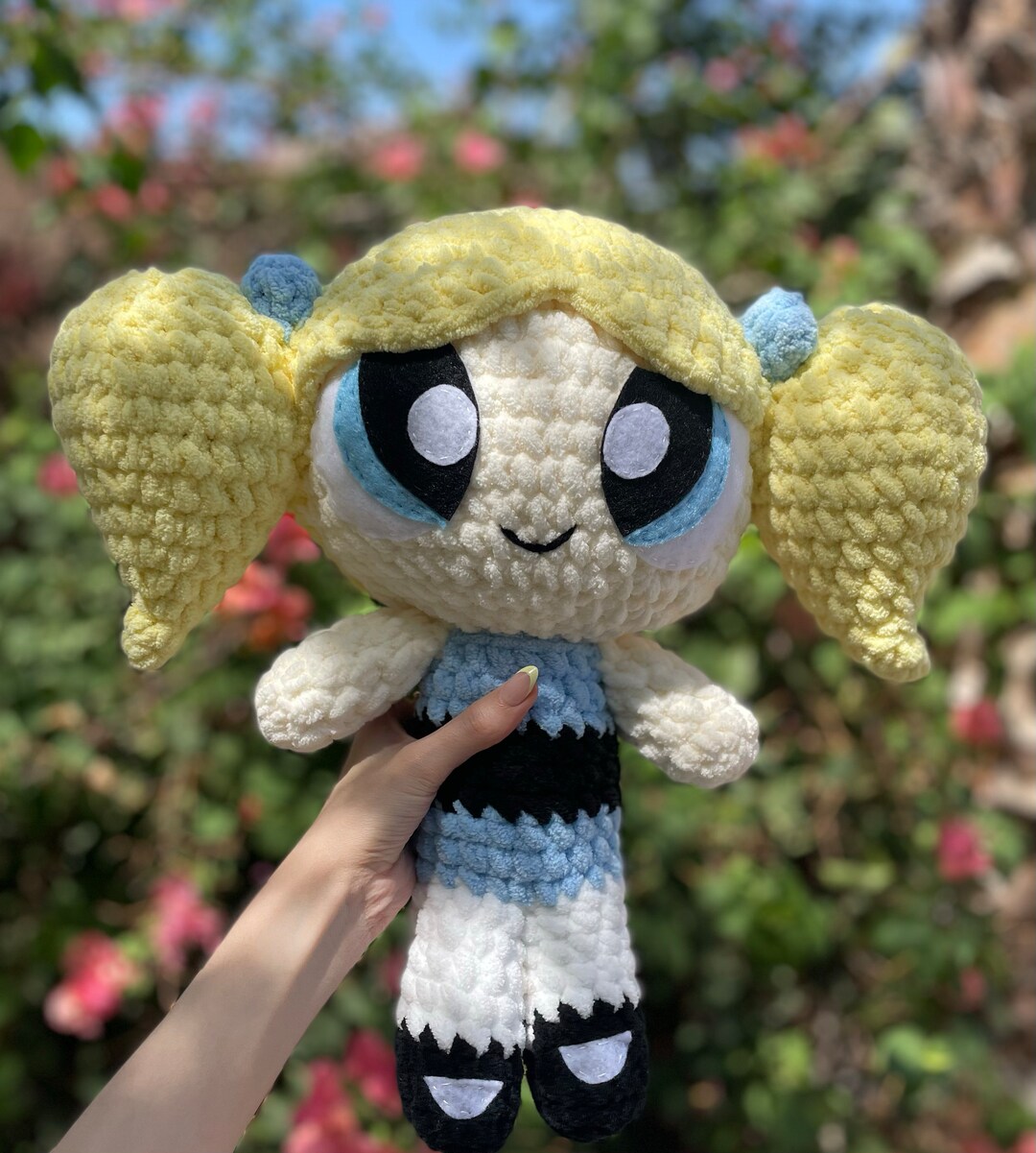 Crochet Bubble Girly Hero, Handmade Plushie, Amigurumi, Kawaii Plushie ...