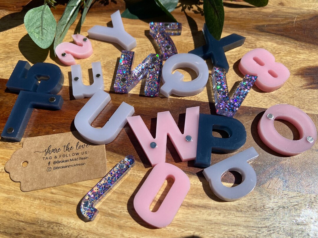 Custom Alphabet Magnets, Fridge Magnets, Resin Magnets, Toddler ...