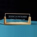 Personalized Desk Name Plate With Wooden Base, Personalized Office ...