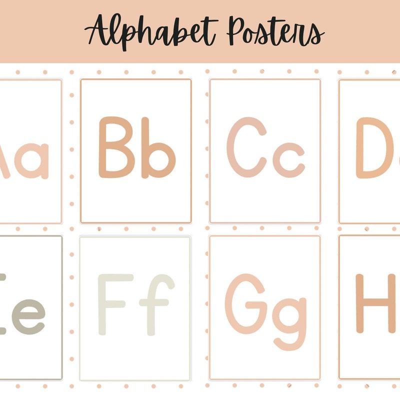 Spanish Alphabet Poster - Etsy
