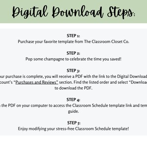Editable Calming Classroom Schedule Template (digital Download) - Etsy