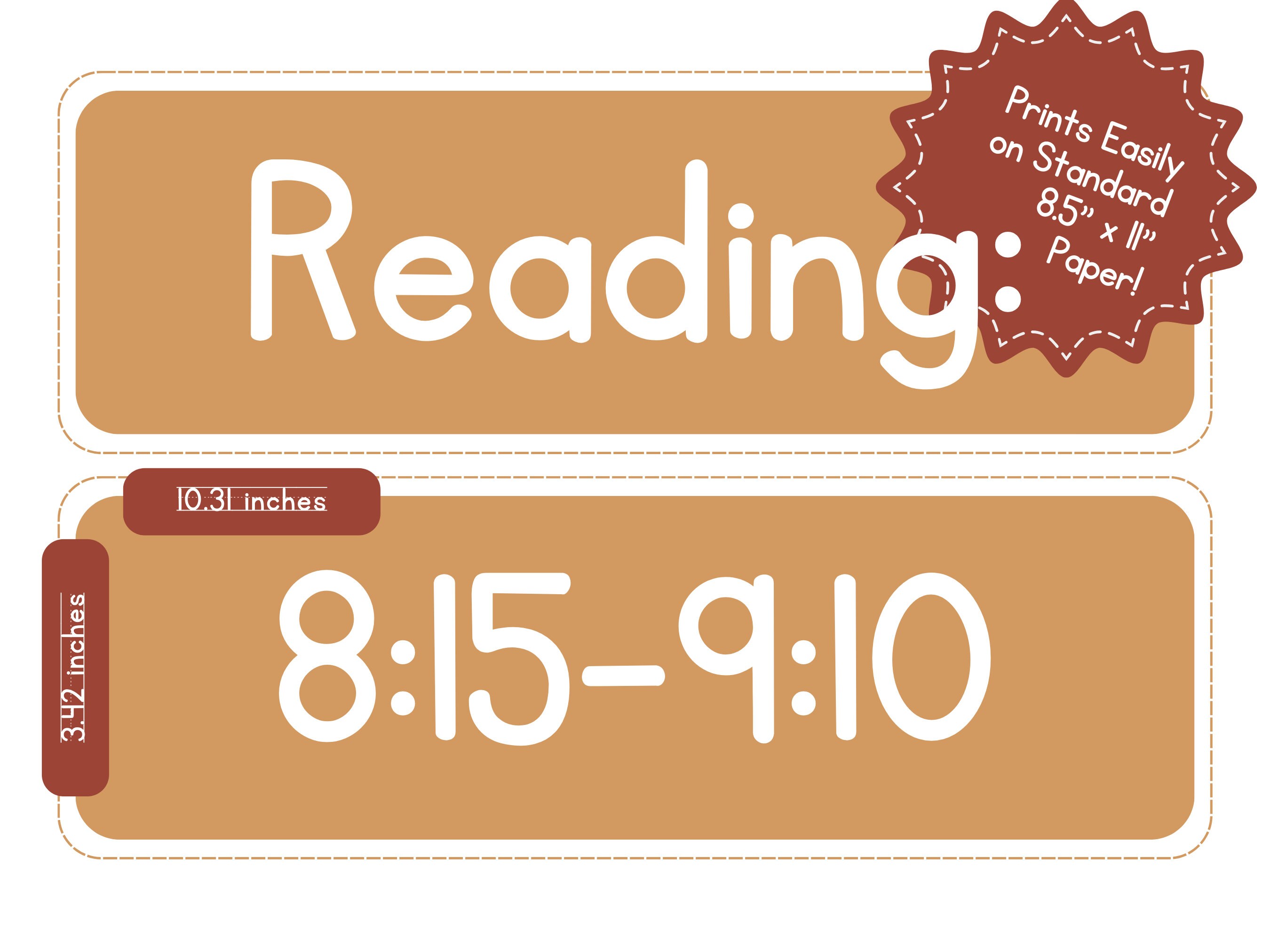 EDITABLE Autumn Classroom Schedule Template, Classroom Schedule Cards ...
