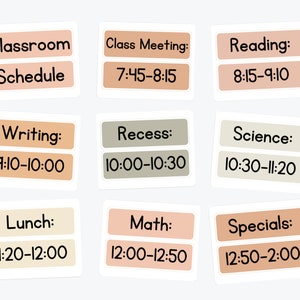 Editable Boho Classroom Schedule Template (digital Download) - Etsy