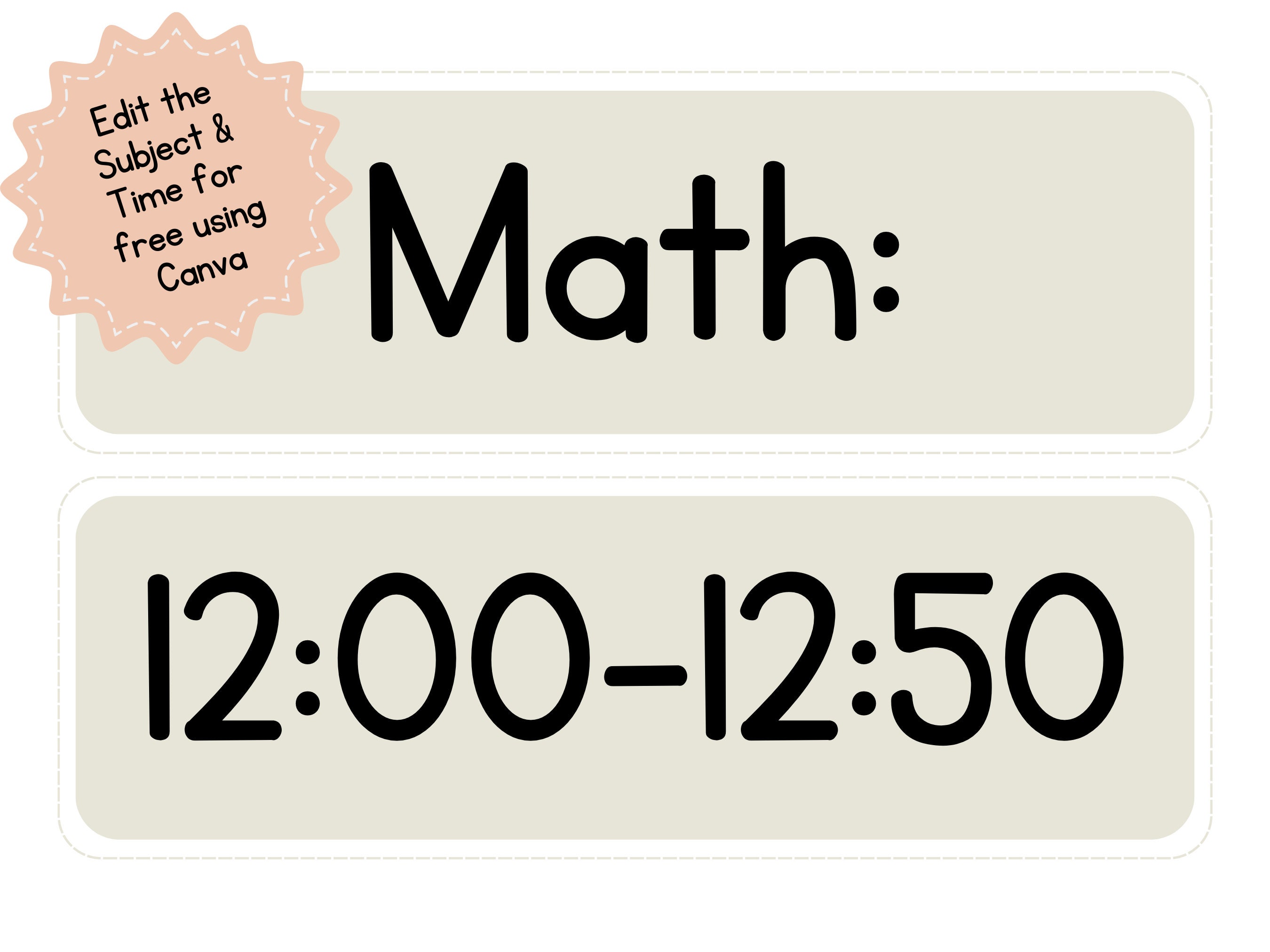 Editable Boho Classroom Schedule Template (digital Download) - Etsy