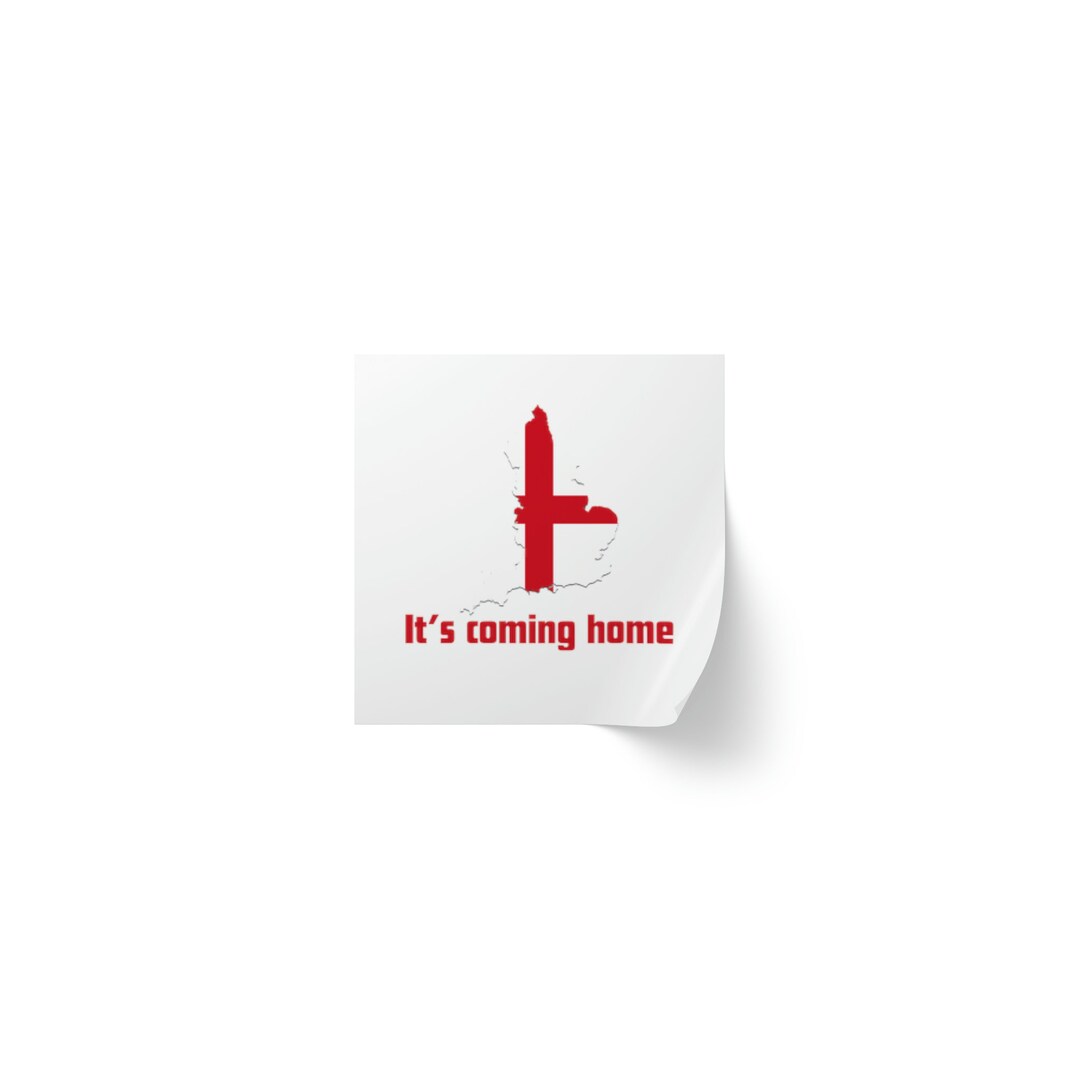 England Stickers Euro 2024 Stickers Its Coming Home Square Sticker ...