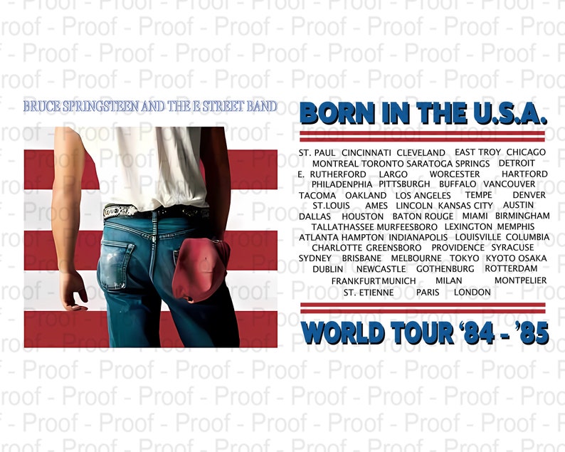 Bruce Springsteen SVG/PNG Digital Download Bruce Springsteen on Stage ...