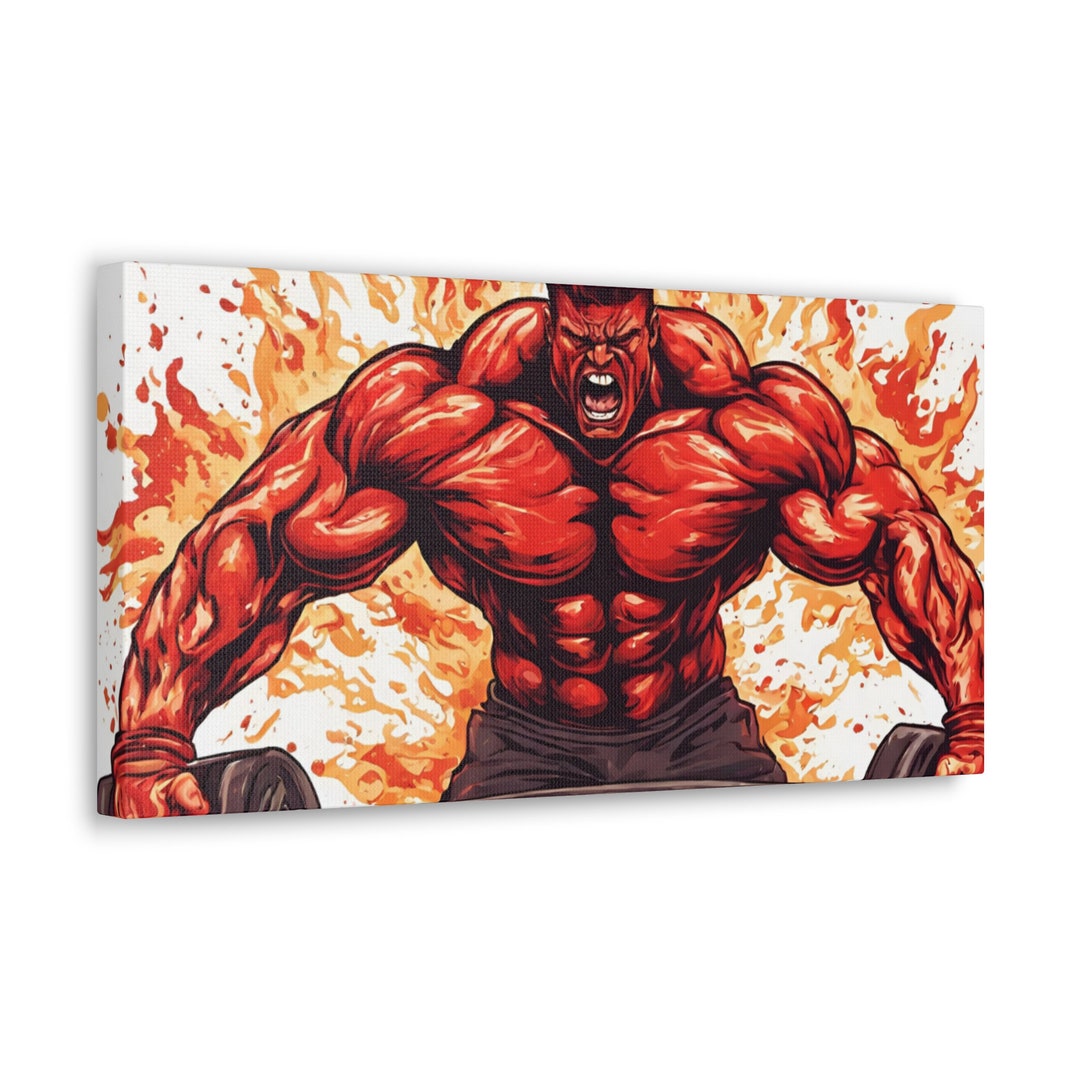 Muscle Man Art - Etsy