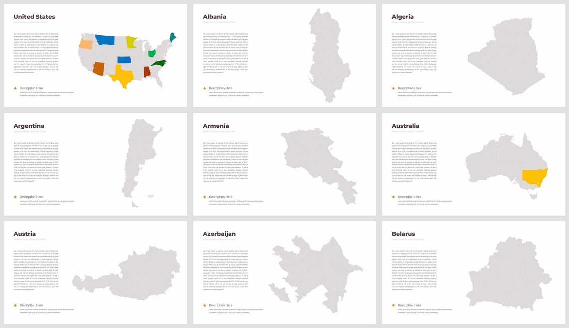 Tailored Editable Map Powerpoint Template, World Map Powerpoint Fully ...