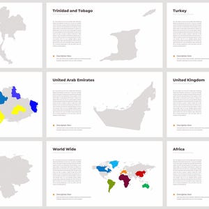 Tailored Editable Map Powerpoint Template, World Map Powerpoint Fully ...