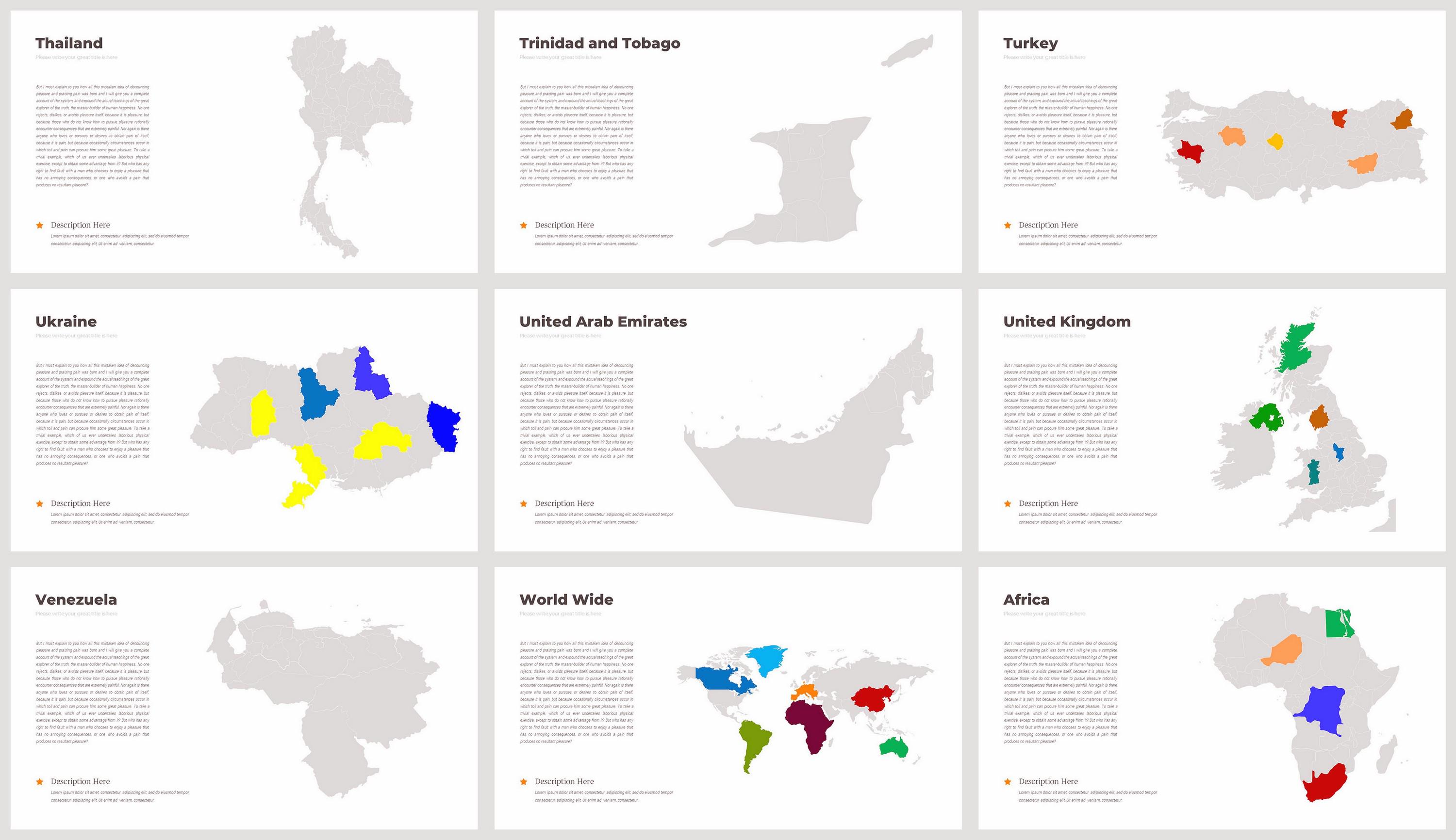 Tailored Editable Map Powerpoint Template, World Map Powerpoint Fully ...