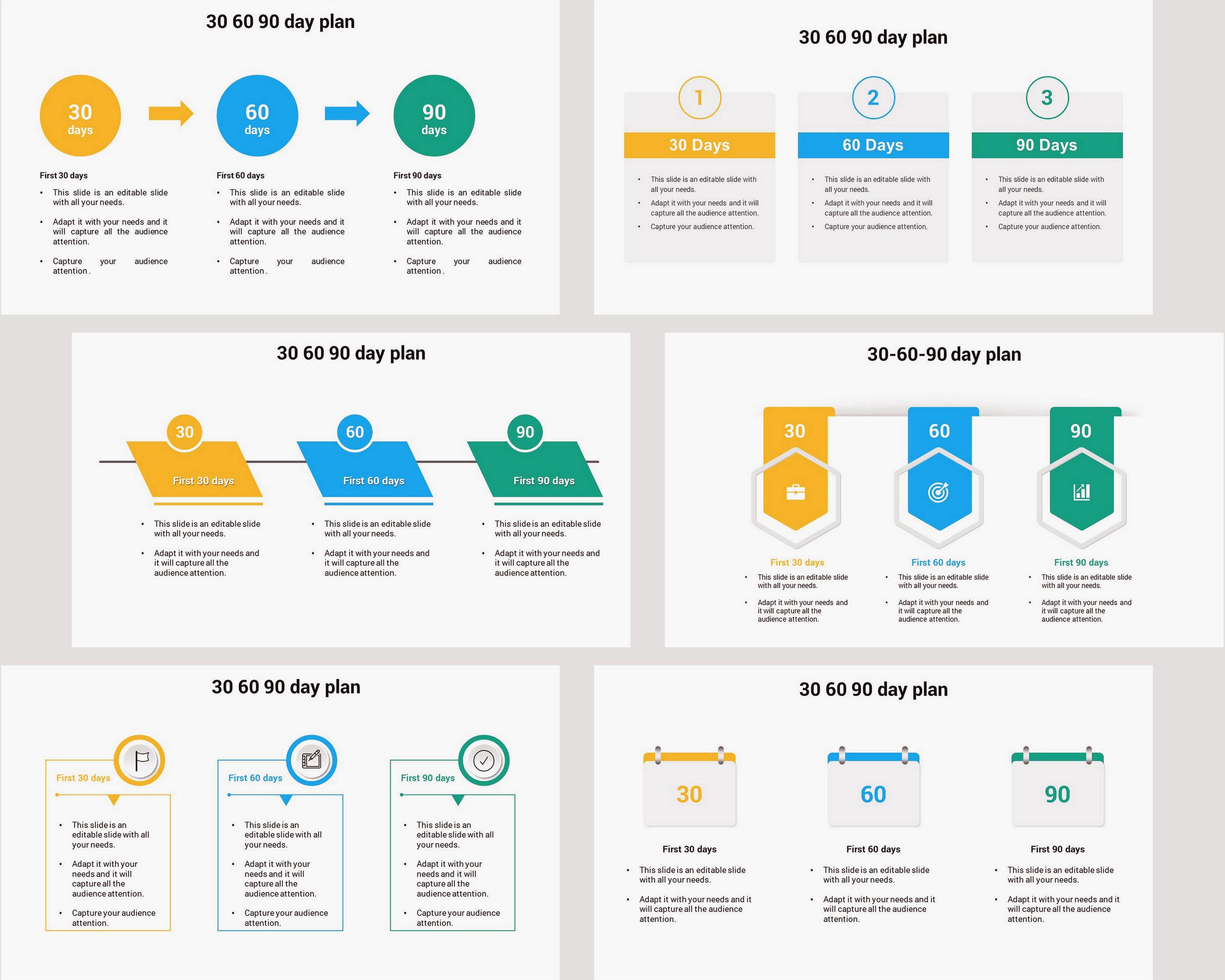 Tailored 30 60 90 Day Plan Template Powerpoint, 30 60 90 Template, 30 ...