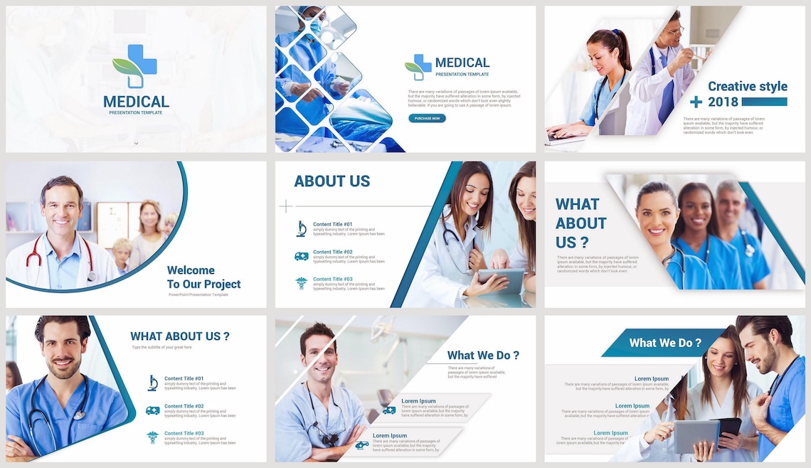 Tailored Medical Powerpoint Template, Nursing Presentation Template ...