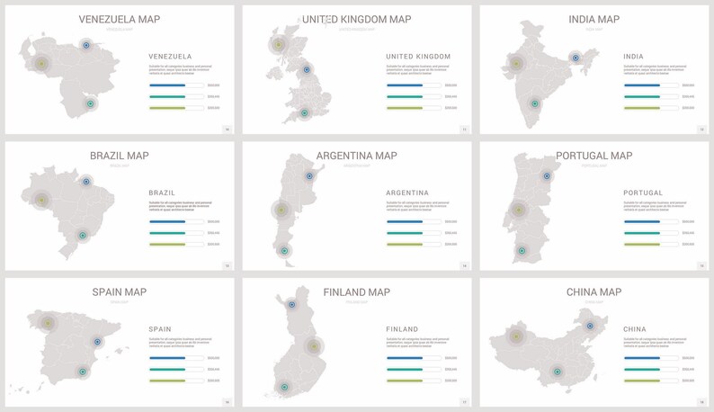 Tailored Editable Map Powerpoint Template, World Map Powerpoint Fully ...