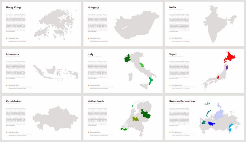 Tailored Editable Map Powerpoint Template, World Map Powerpoint Fully ...