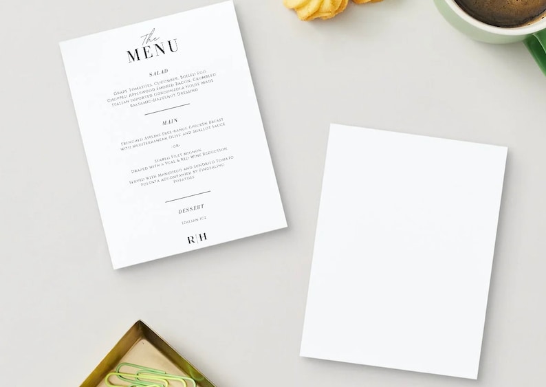 Menu Template - Etsy