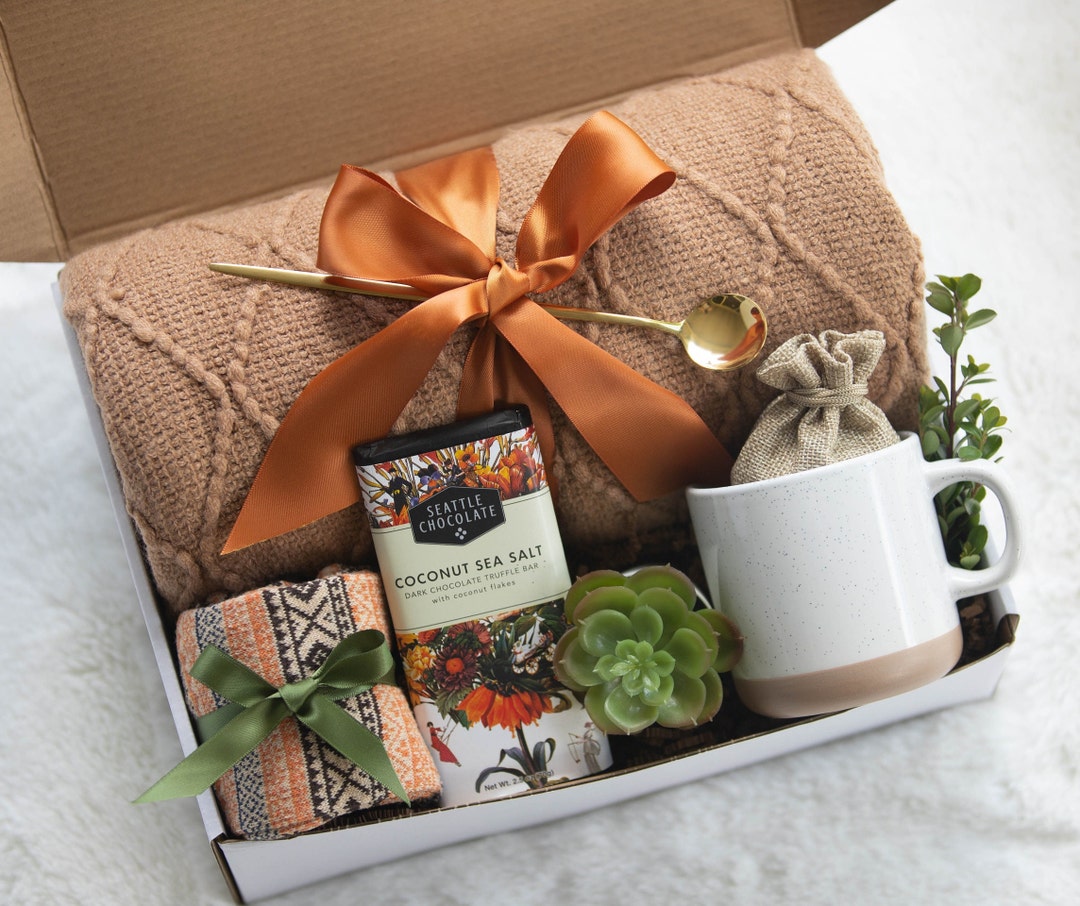 Women Fall Gift Box Cozy Gift Hygge Gift Box Sunshine Care Package ...