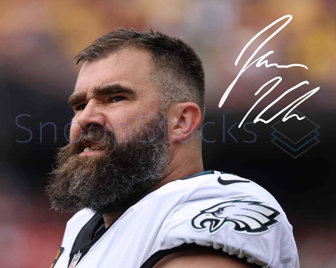 Jason Kelce Signed 8x10 Glossy Photo Autographed RP Signature Poster ...